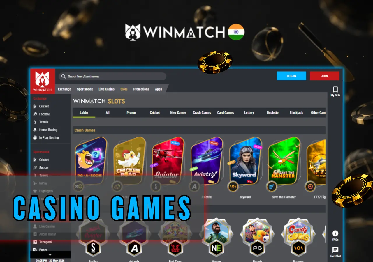 Winmatch India: Casino Games, Sports Betting & App | 2026